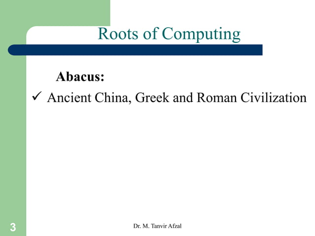 04. Roots of Computing lecture of computer science | PPT