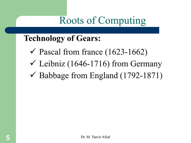 04. Roots of Computing lecture of computer science | PPT