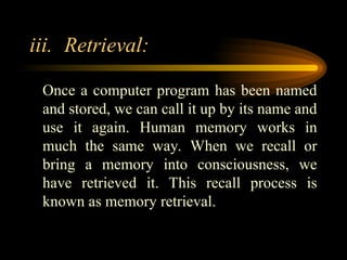 04. MEMORY - Its basic components, types | PPT