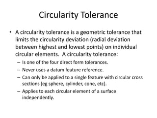 Geometric dimensioning and tolerance- form tolerance | PDF