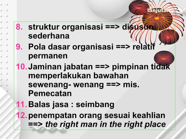 Dasar Dasar Manajemen Materi Pengorganisasian | PPT