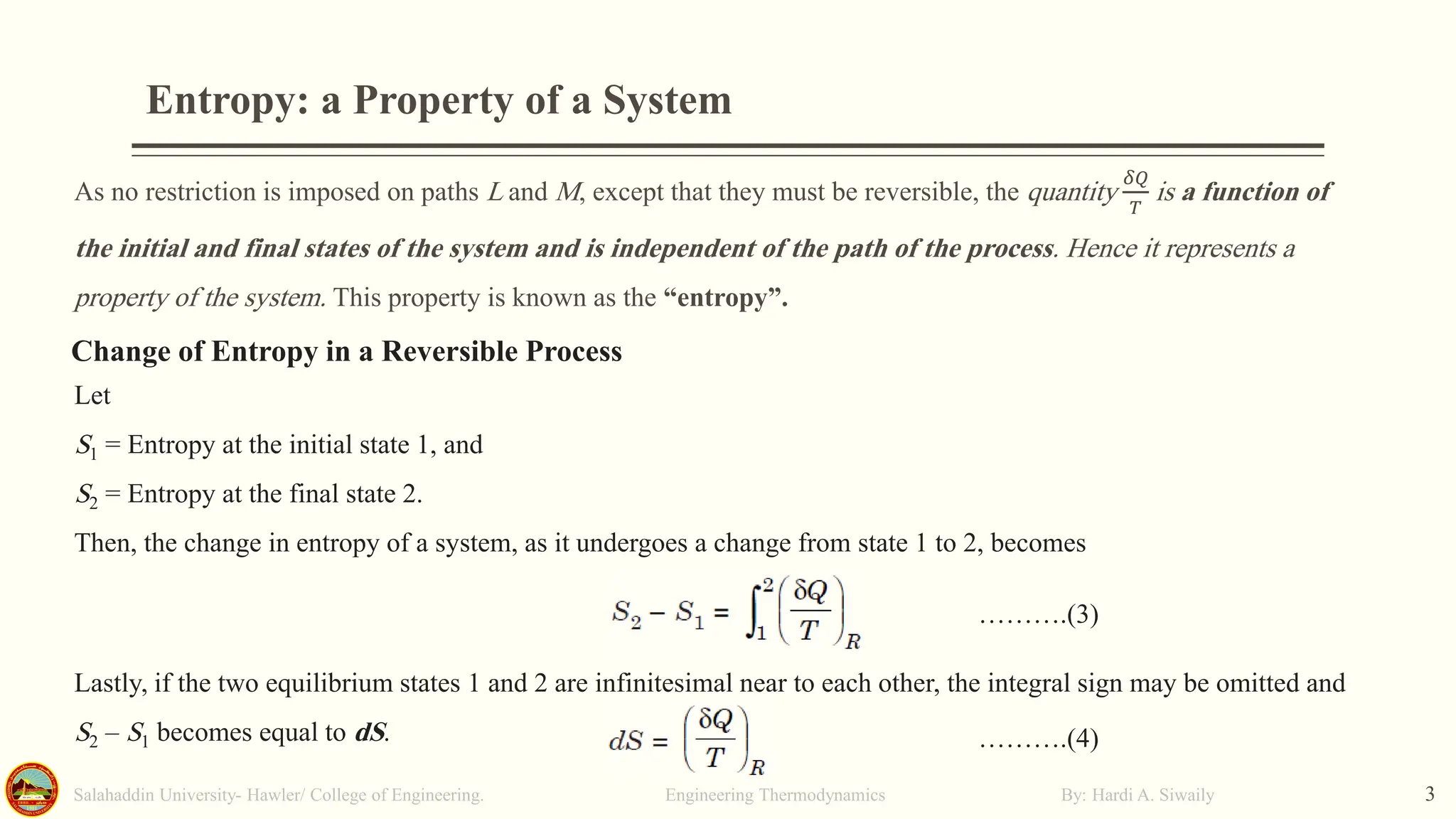 fourth chapter of engineering thermodynamics | PPT