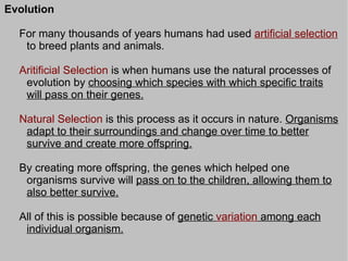 7th Grade Life Science - Evolution | ODP