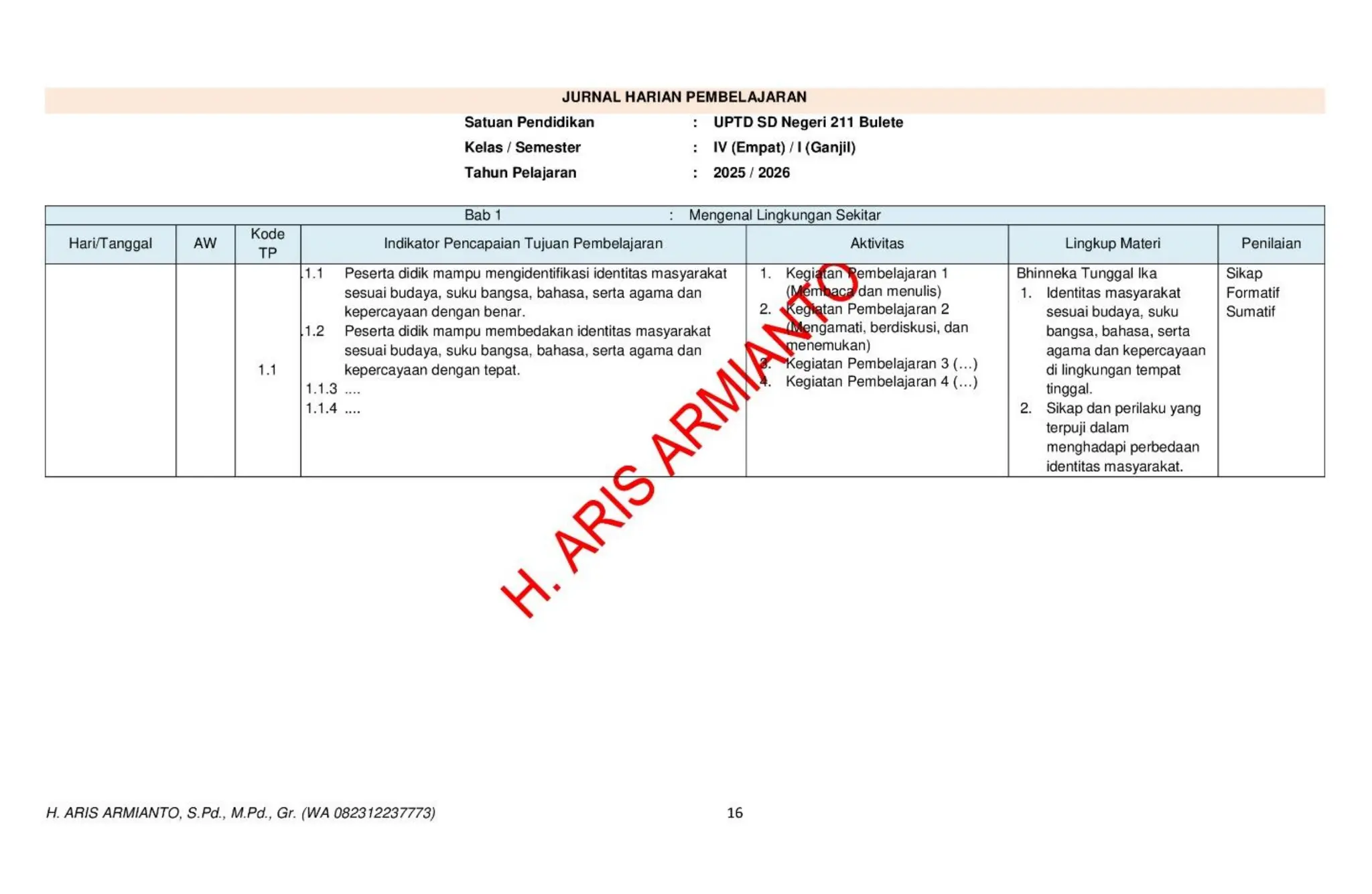 MODUL PEMBELAJARAN DEEP LEARNING PENDIDIKAN PANCASILA KELAS 4 REVISI TERBARU CP 032 KURIKULUM ...