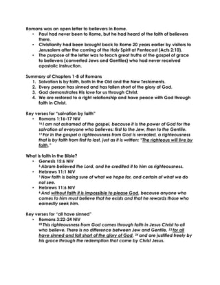 04-26-20, Romans 9;30-10;21, Saved | PDF