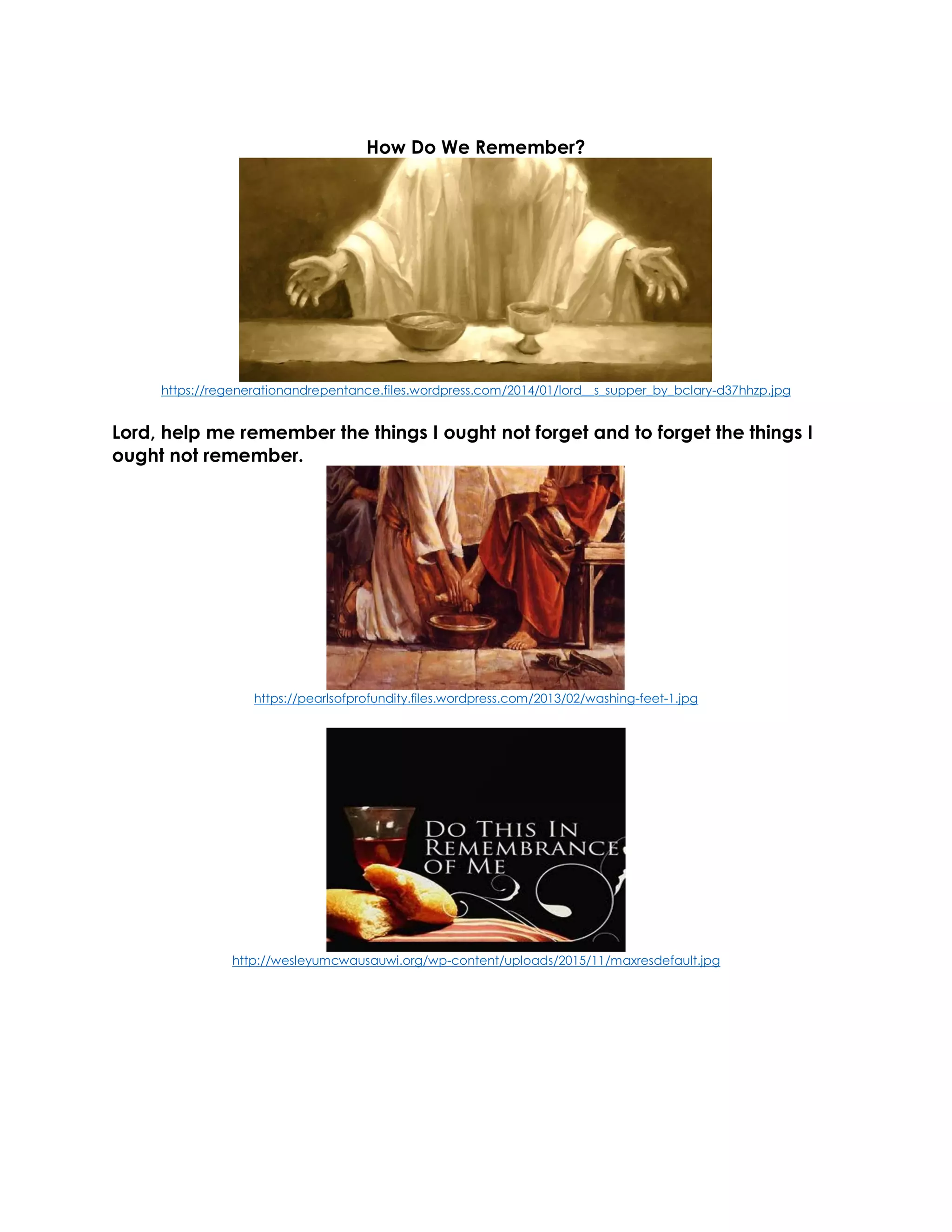 04-30-17, Matthew 26;17-30, Passover, Last Supper, Lord's Supper | PDF ...