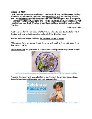 04-30-17, Matthew 26;17-30, Passover, Last Supper, Lord's Supper | PDF