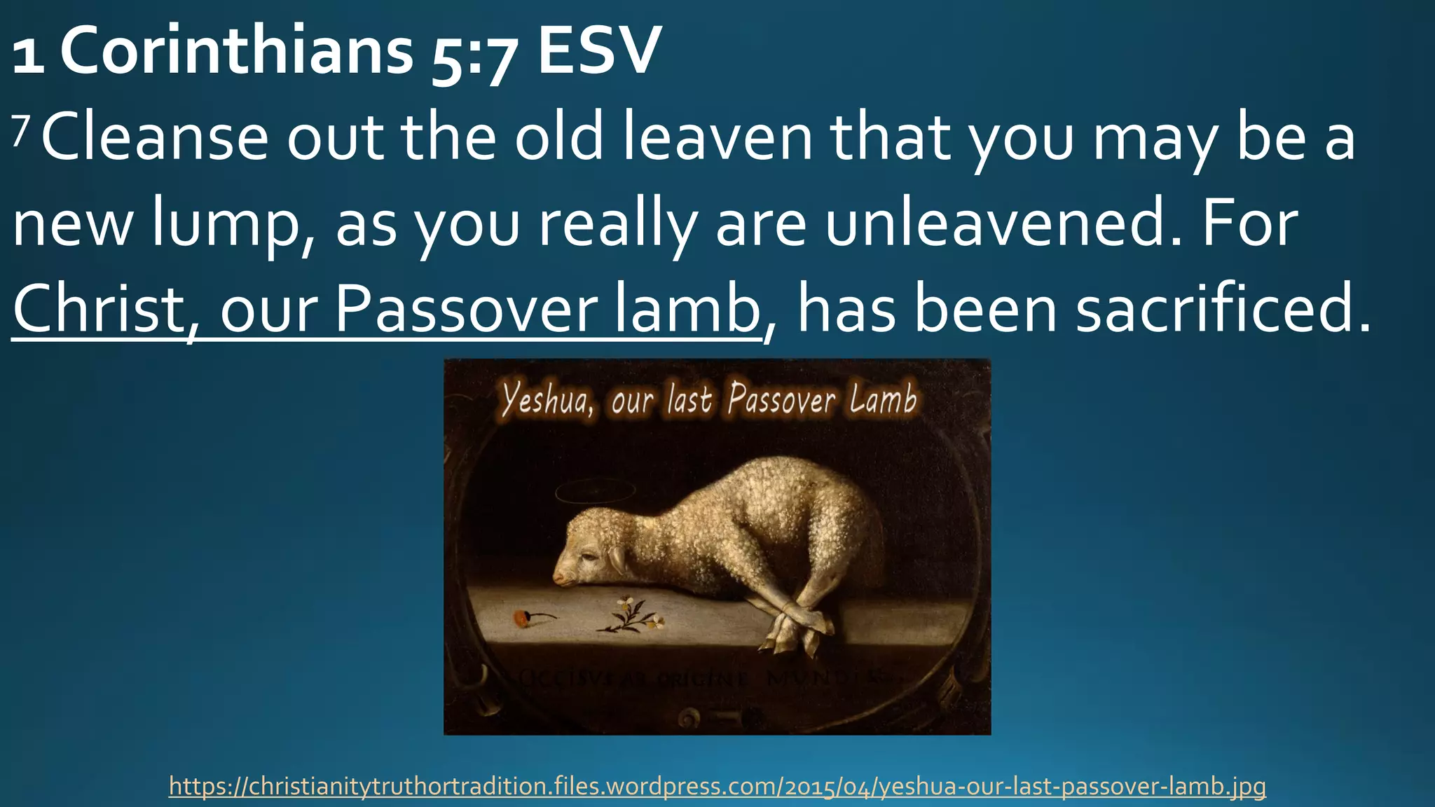04-30-17, Matthew 26;17-30, Passover, Last Supper, Lord's Supper | PPT