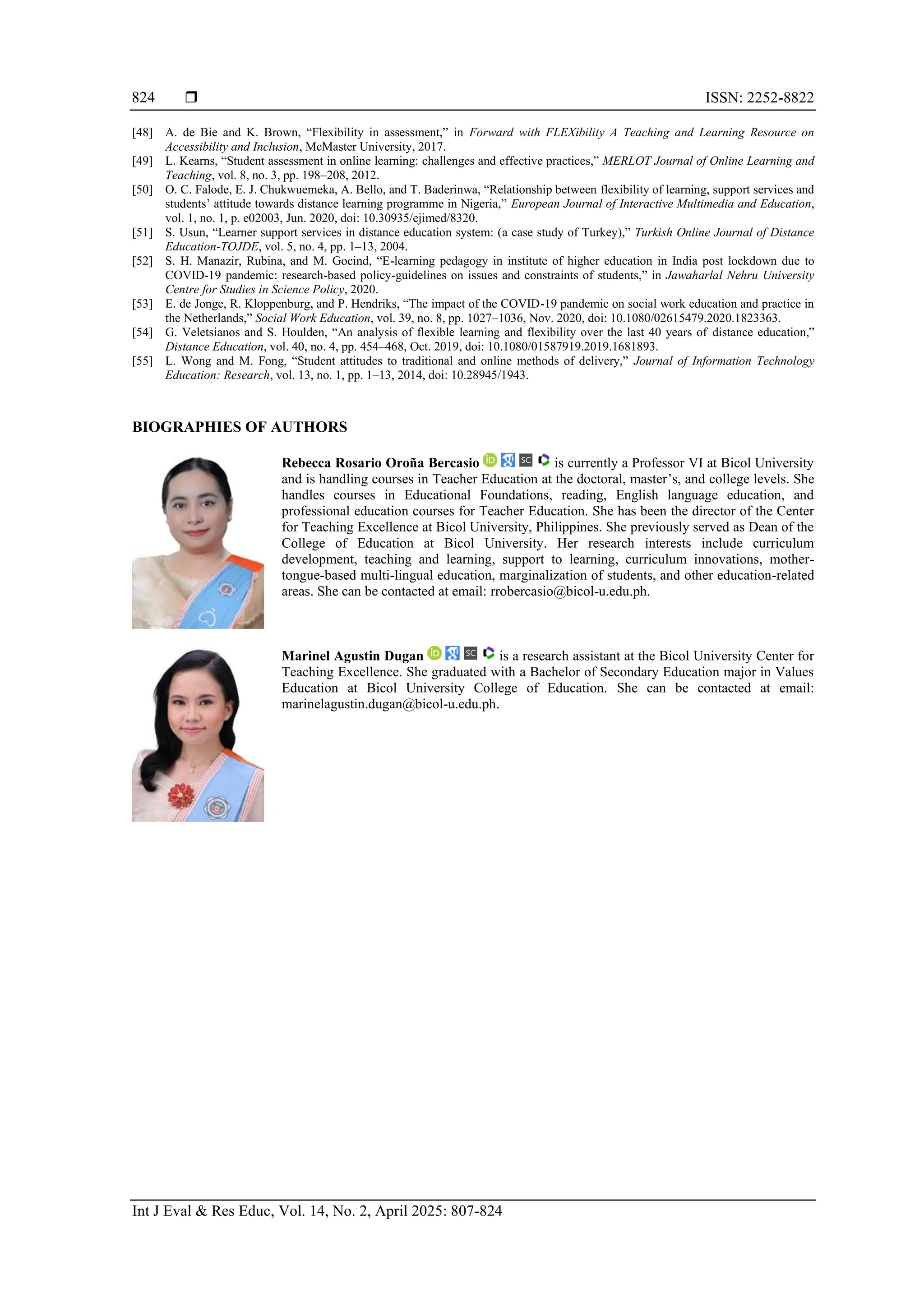 Attitude toward flexible learning of college students in Albay ...