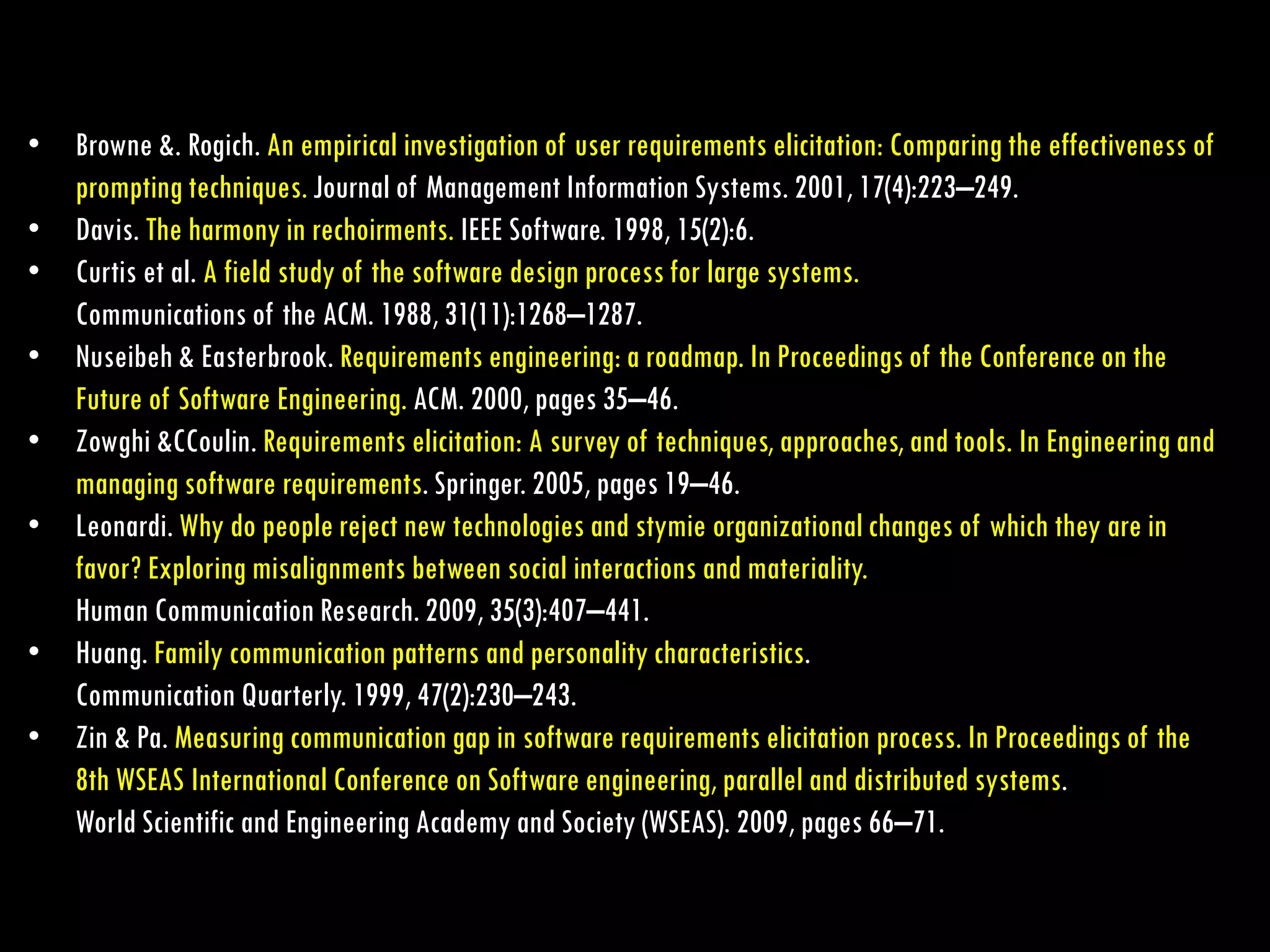 Training to capture software requirements by role playing | PPT