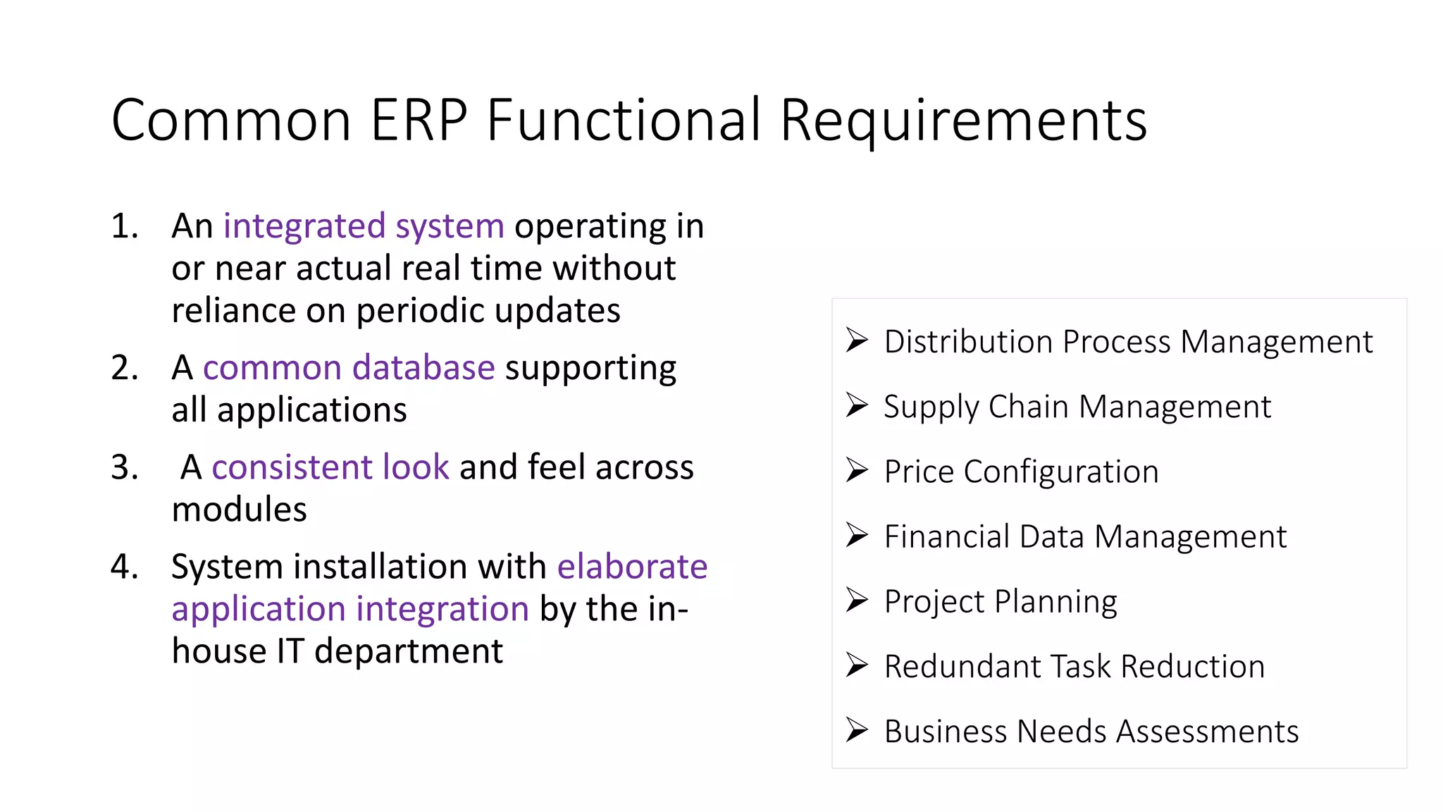 ERP Planning and Implementation | PPTX