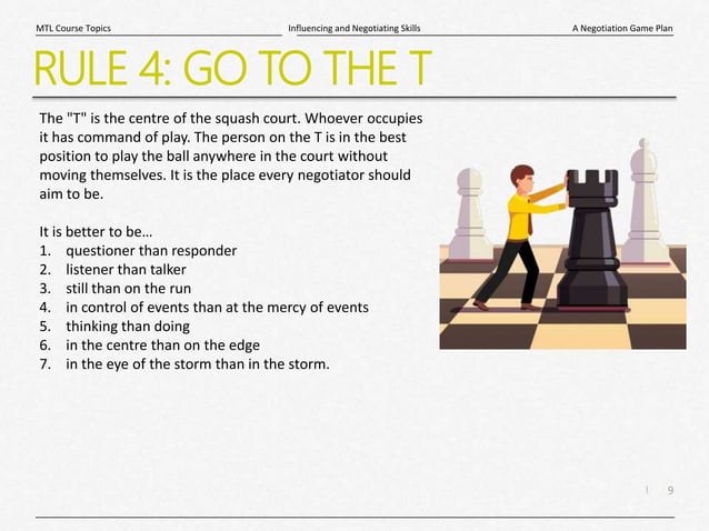 A Negotiation Game Plan | PPT