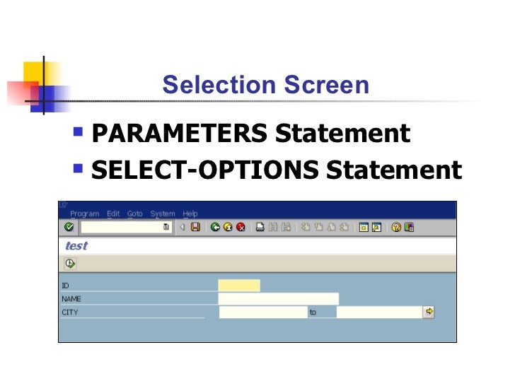 Abap Event Driven Programming Andselection Screen