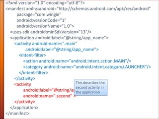 04 activities - Android | PPT