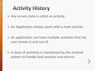 04 activities - Android | PPT
