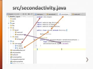 04 activities - Android | PPTX