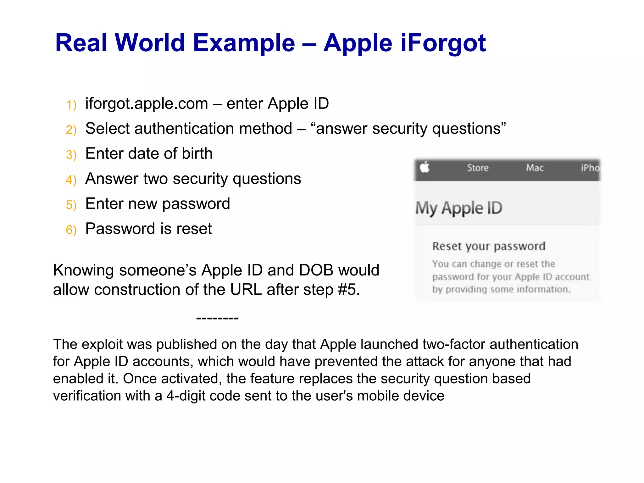 04 application security fundamentals - part 2 - security mechanisms - authentication | PPT