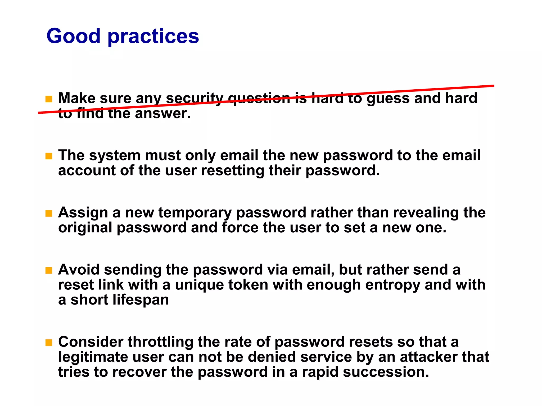 04 application security fundamentals - part 2 - security mechanisms - authentication | PPT
