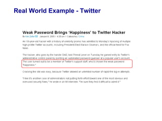 04 application security fundamentals - part 2 - security mechanisms - authentication | PPT