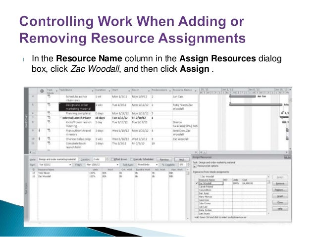 04 Assigning Resources to Tasks