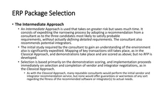 ERP Implementation Challenges and Package Selection | PPTX