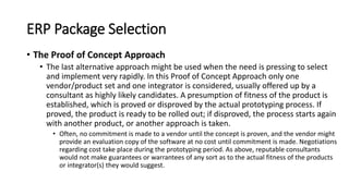 ERP Implementation Challenges and Package Selection | PPTX