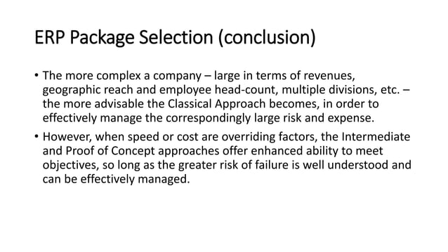 ERP Implementation Challenges and Package Selection | PPTX | Business | Business and Finance