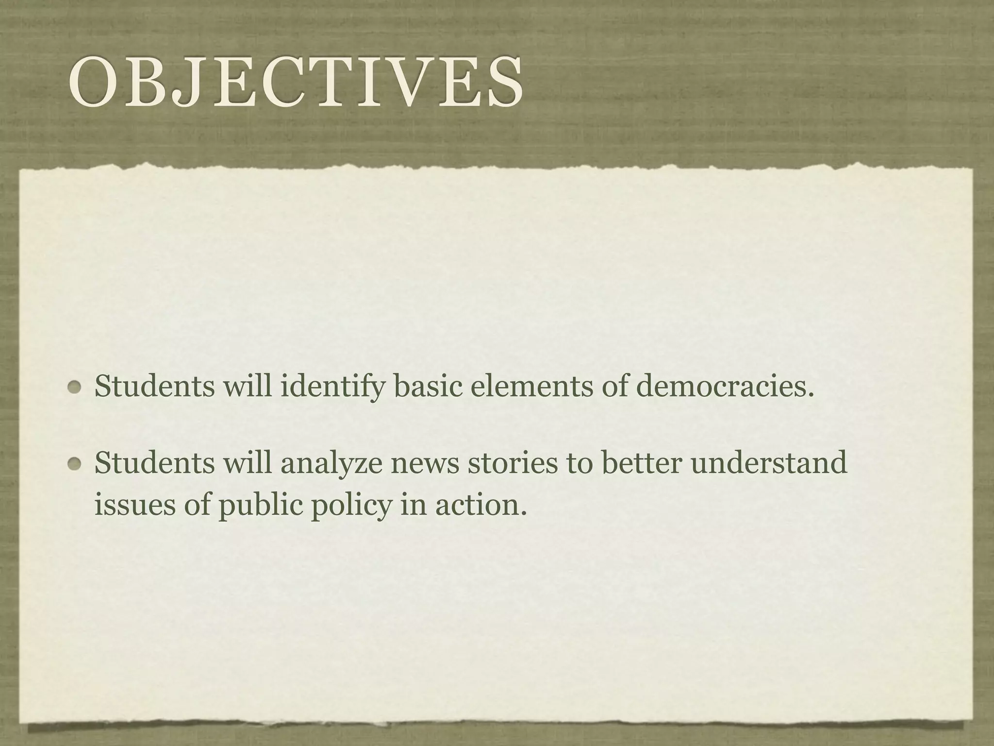 04 - Basic Concepts of Democracy | KEY