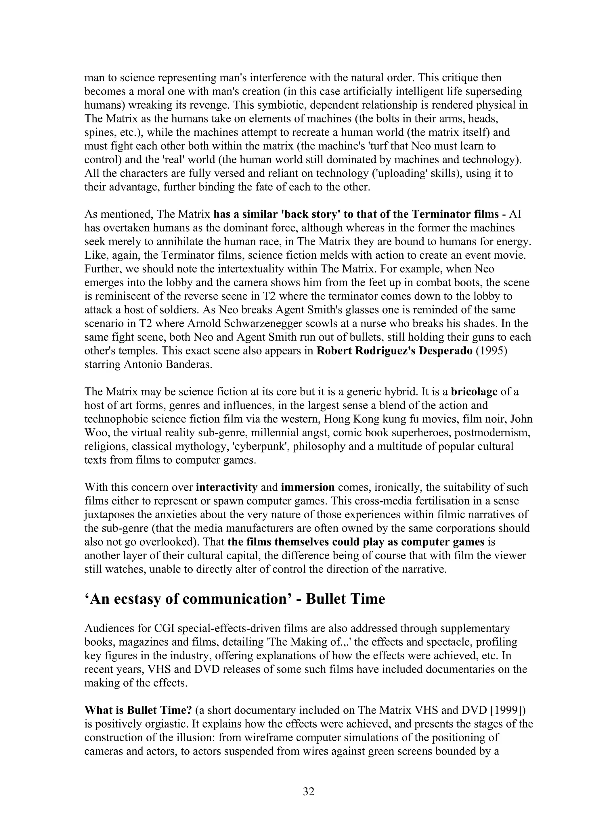 Baudrillard The Matrix and Blade Runner Simulation, Hyperreality and ...