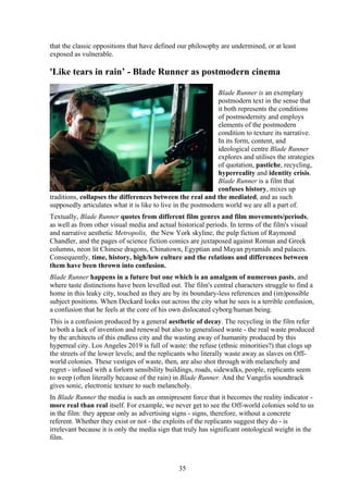 Baudrillard The Matrix and Blade Runner Simulation, Hyperreality and ...