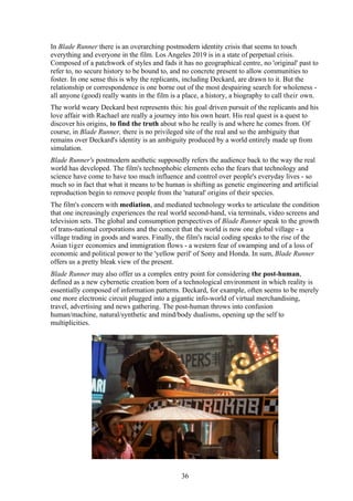Baudrillard The Matrix and Blade Runner Simulation, Hyperreality and ...