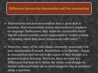 Post Structuralism and Deconstruction | PPTX | Books and Literature