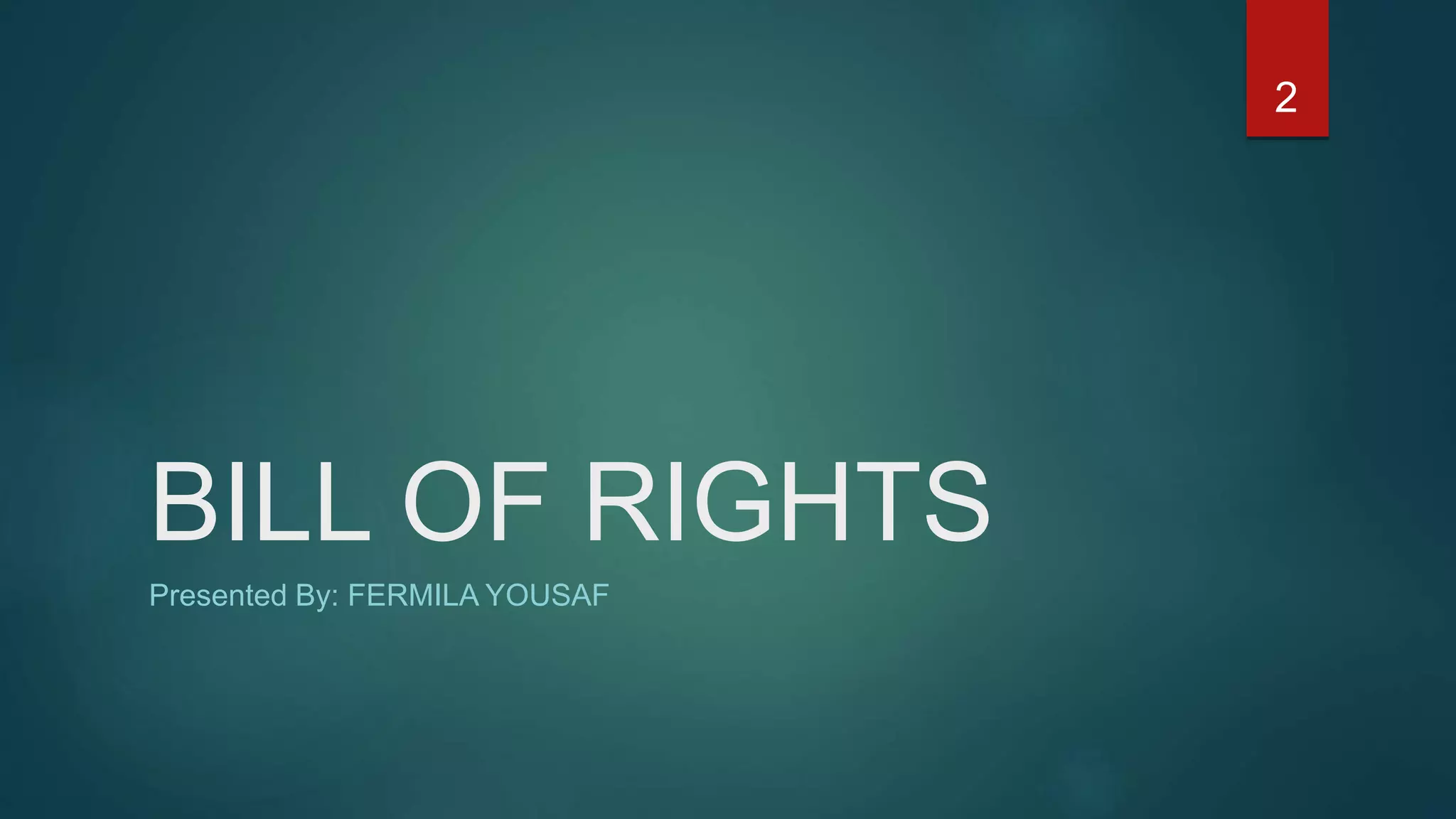 Bill of Rights | PPT