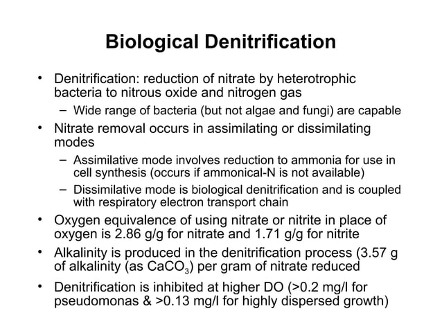 Biological n and p removal | PPT | Chemistry | Science