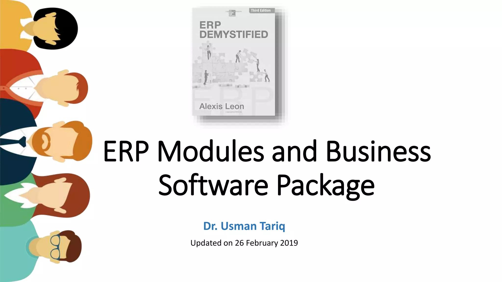 ERP modules and business software package | PPTX
