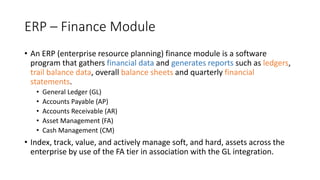 ERP modules and business software package | PPTX
