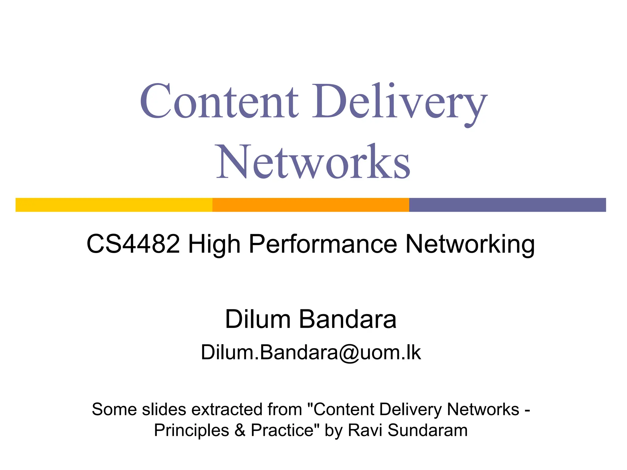 Introduction to Content Delivery Networks | PPTX