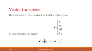 04 Chapter MATLAB linear algebra review | PPT