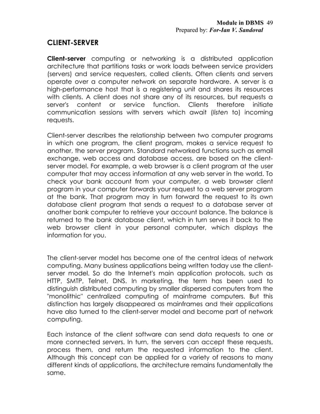 04 Client Server Computing Doc Internet Computing