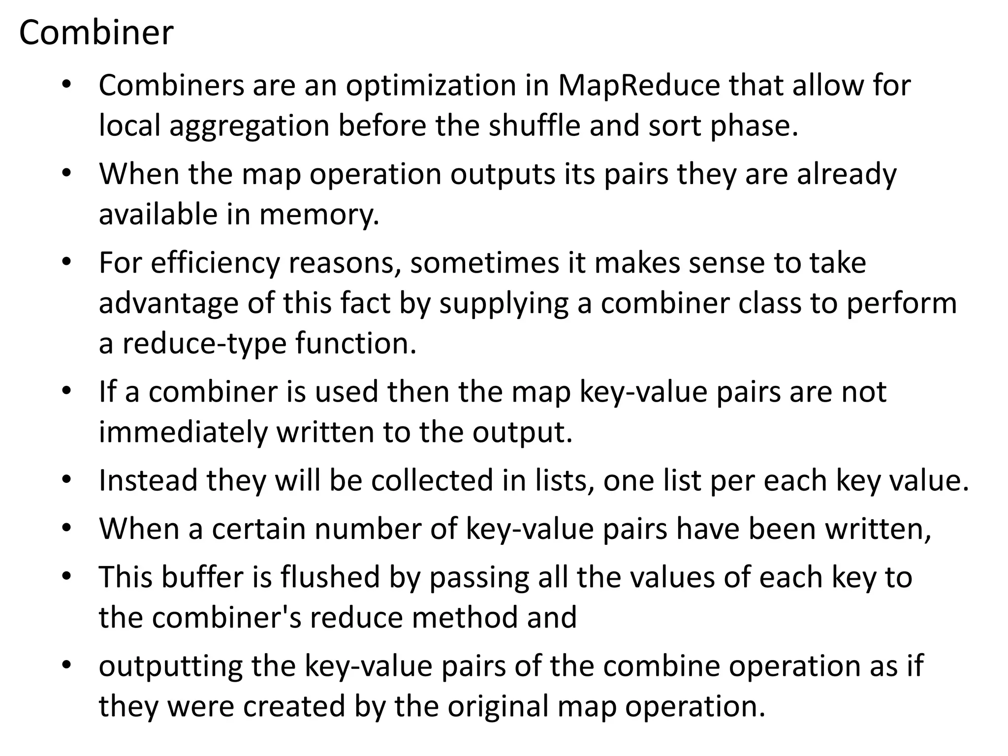 Hadoop combiner and partitioner | PDF