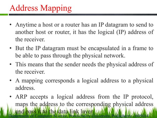 04 coms 525 tcpip - arp and rarp | PPT
