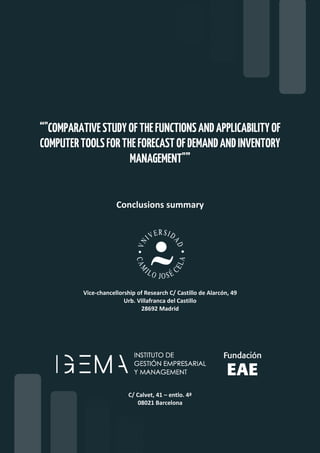 Comparative study of the computer tools functions... | PDF | Operating Systems | Computer ...
