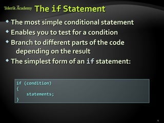 04. Conditional Statements | PPT