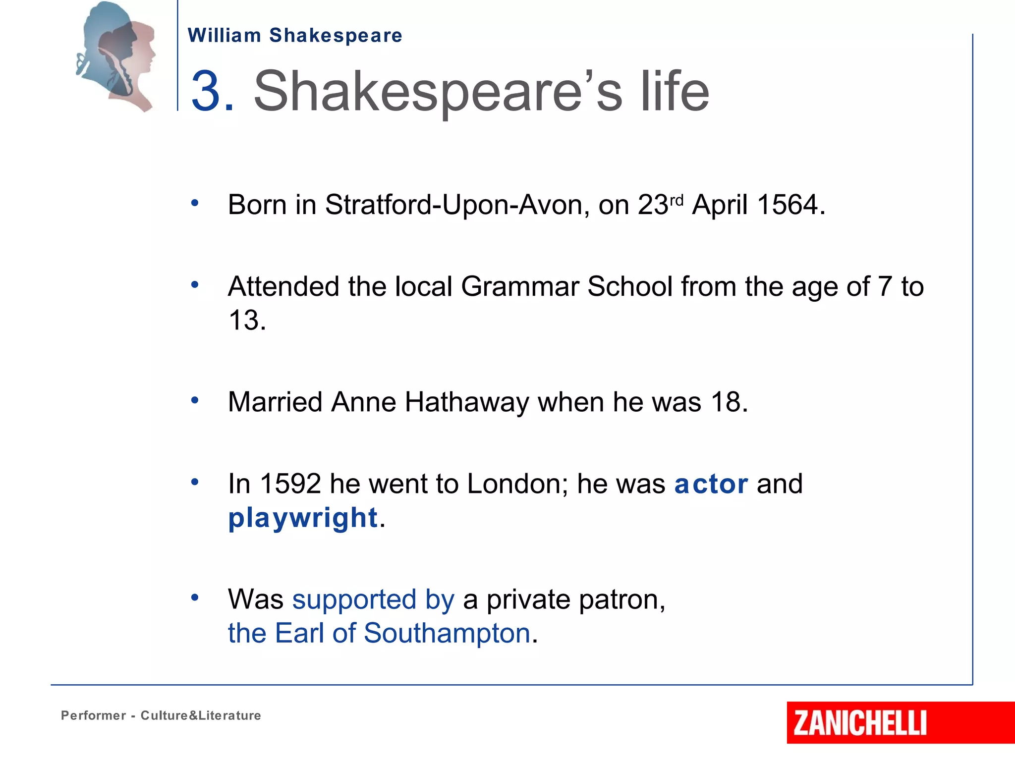 William Shakespeare | PPT | Theater | Fine Art