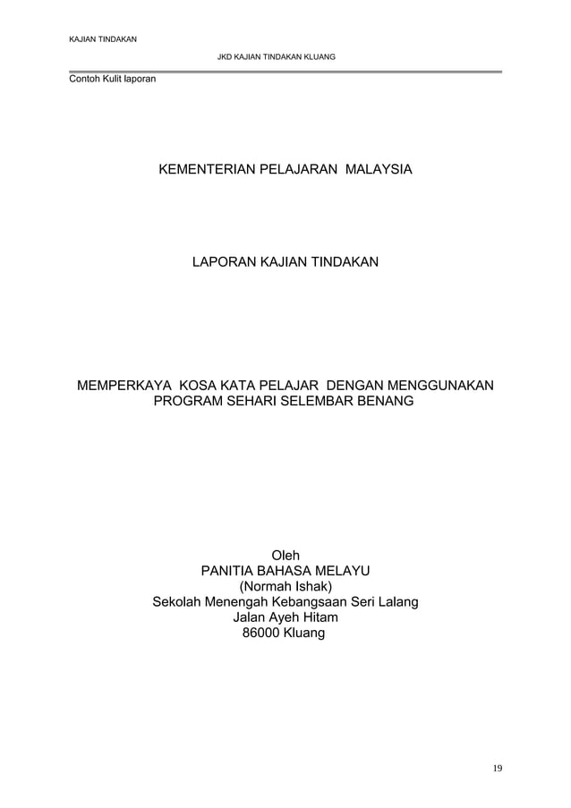 04 contoh penulisan proposal dan laporan(2) | DOC