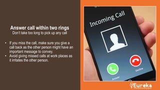 Corporate Etiquette - Phone Etiquette | PPT