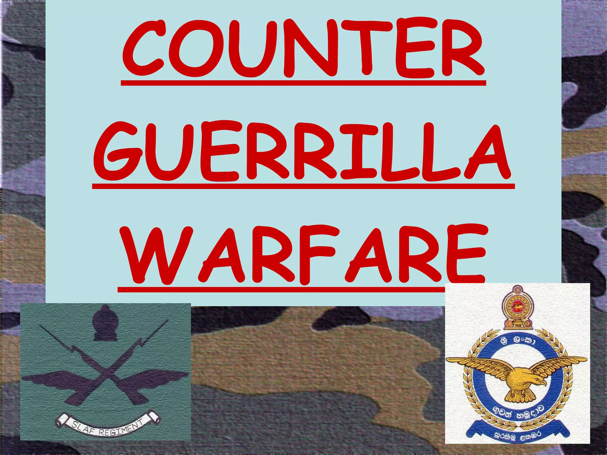 Counter Guerrilla Warfare | PPT