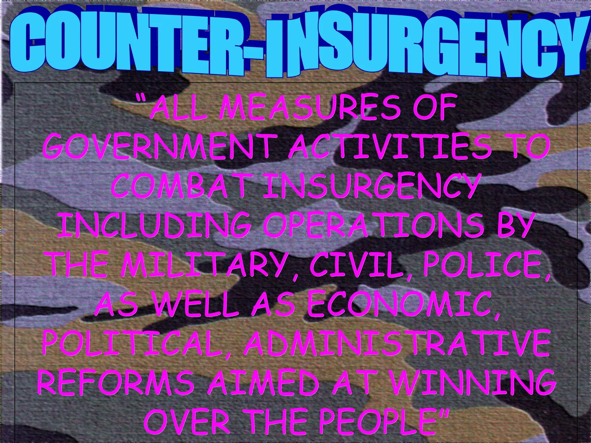 Counter Guerrilla Warfare | PPT