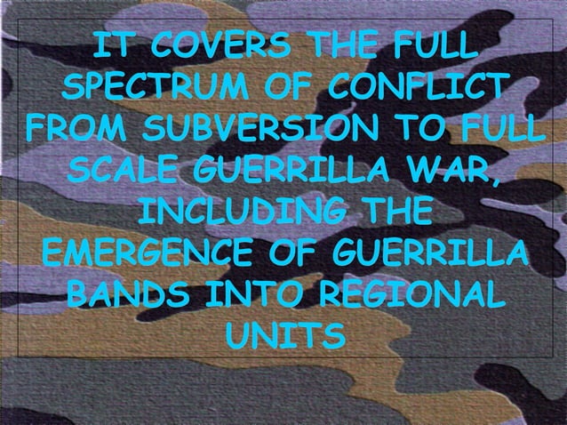 Counter Guerrilla Warfare | PPT
