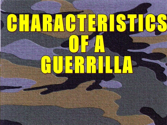 Counter Guerrilla Warfare | PPT
